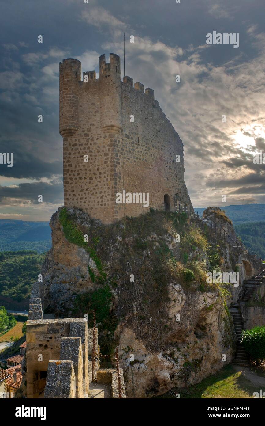 beautiful castle in the municipality of Frias in the province of Burgos ...