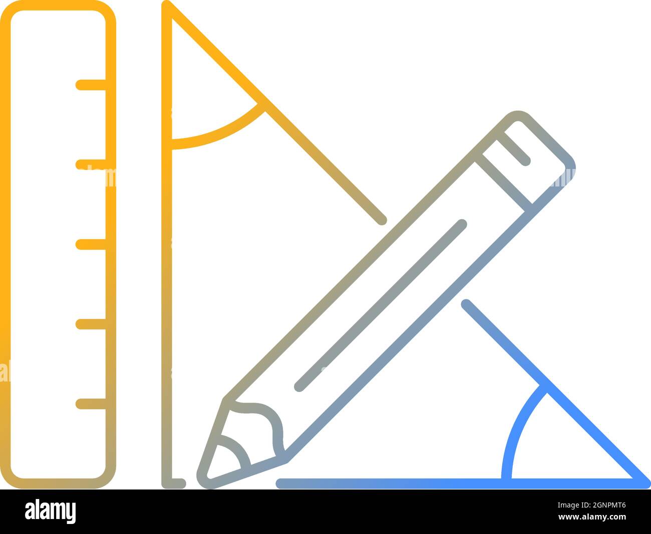 Geometry gradient linear vector icon Stock Vector Image & Art - Alamy