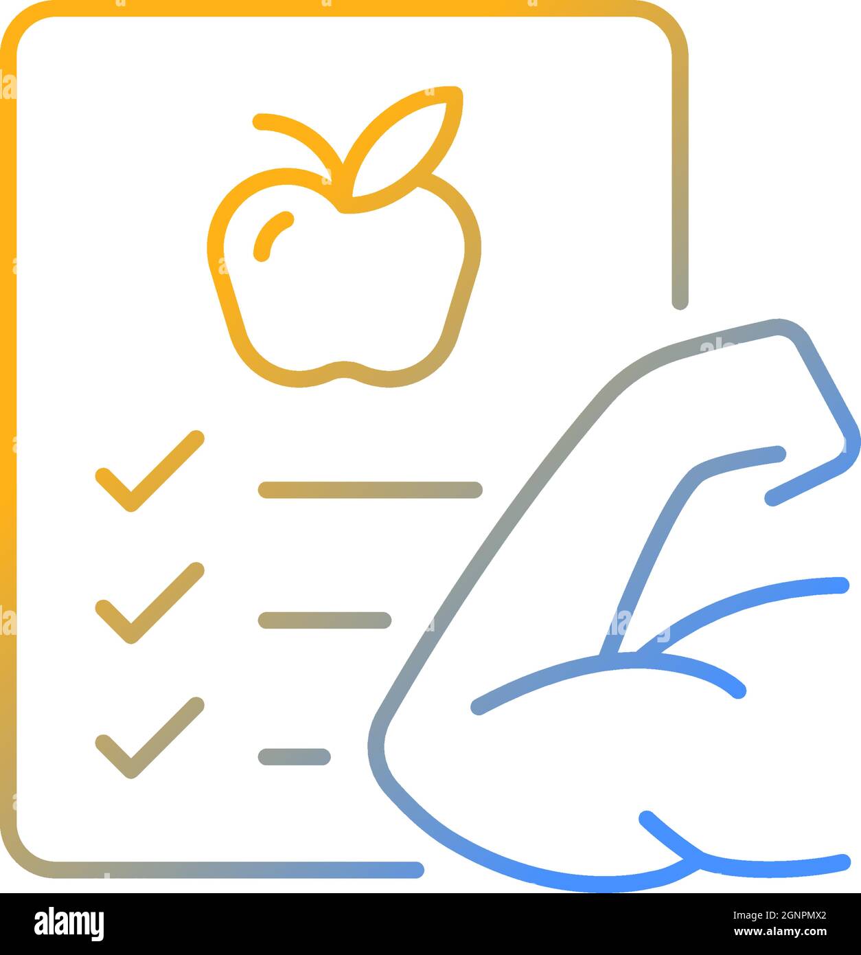 Health gradient linear vector icon Stock Vector Image & Art - Alamy