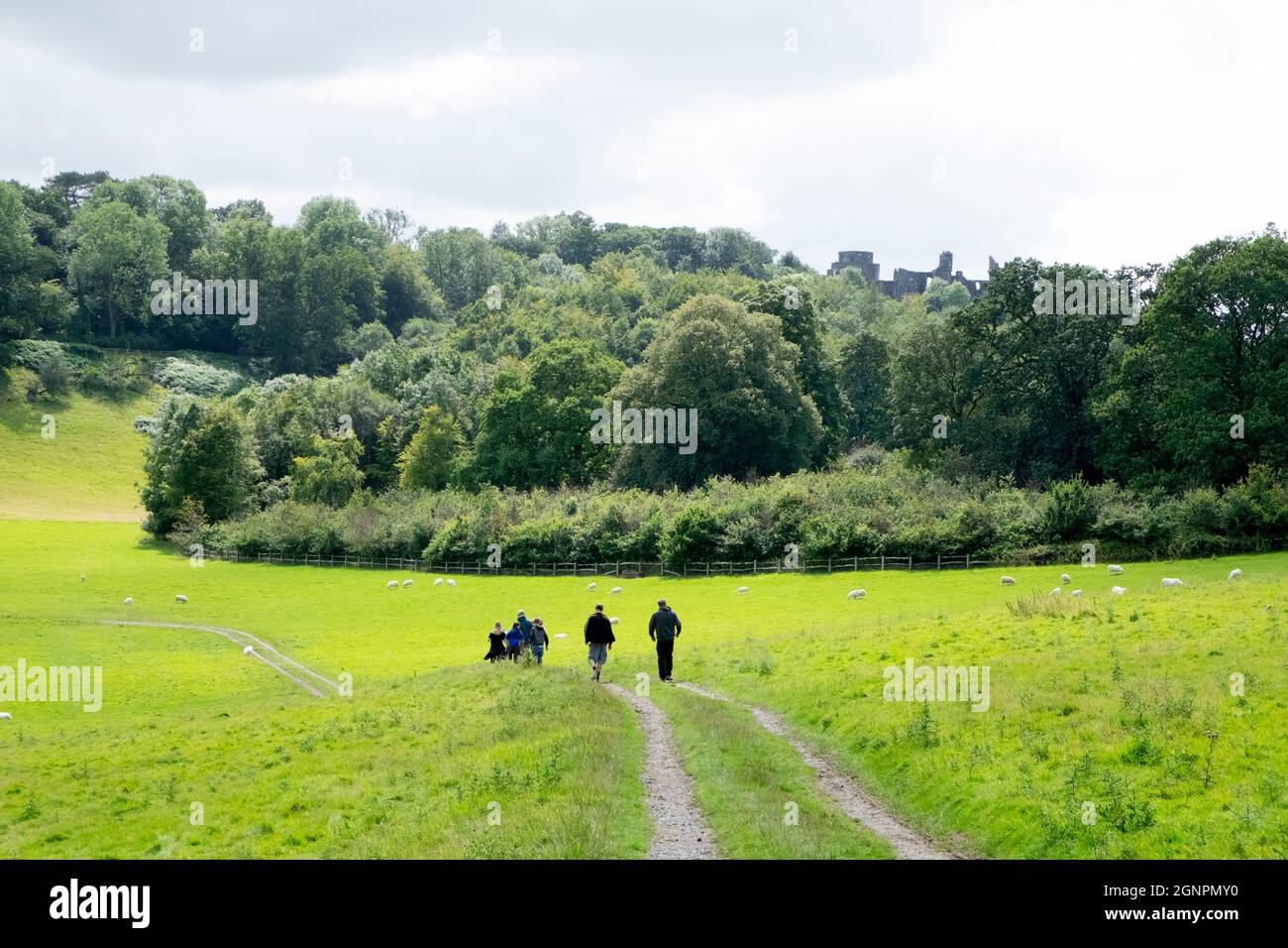 Group of people walking countryside hi-res stock photography and images ...