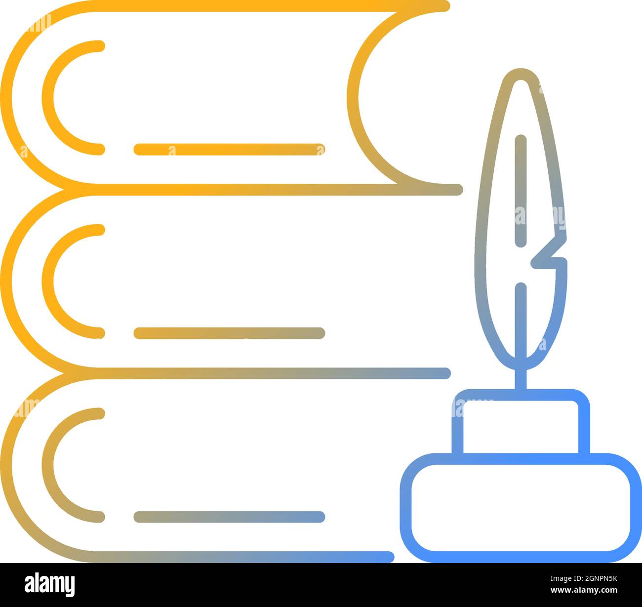 Literature gradient linear vector icon Stock Vector Image & Art - Alamy