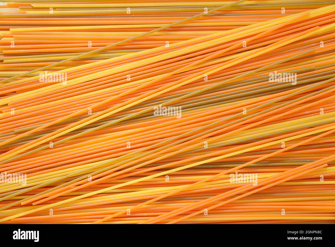 Spaghetti tricolore close up Stock Photo - Alamy