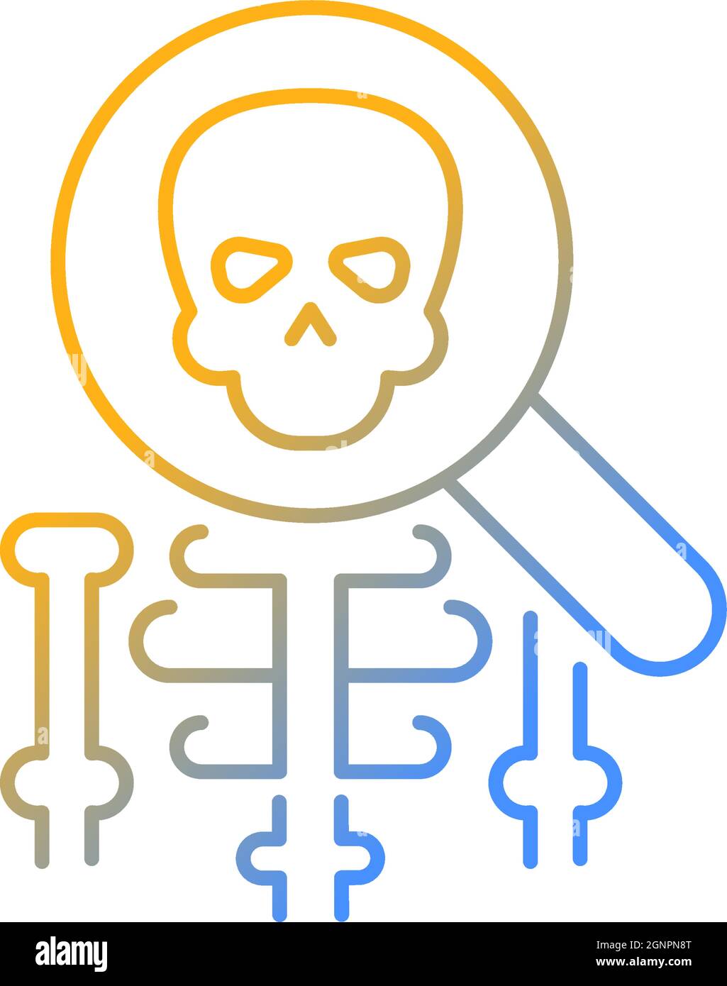 Anatomy gradient linear vector icon Stock Vector Image & Art - Alamy