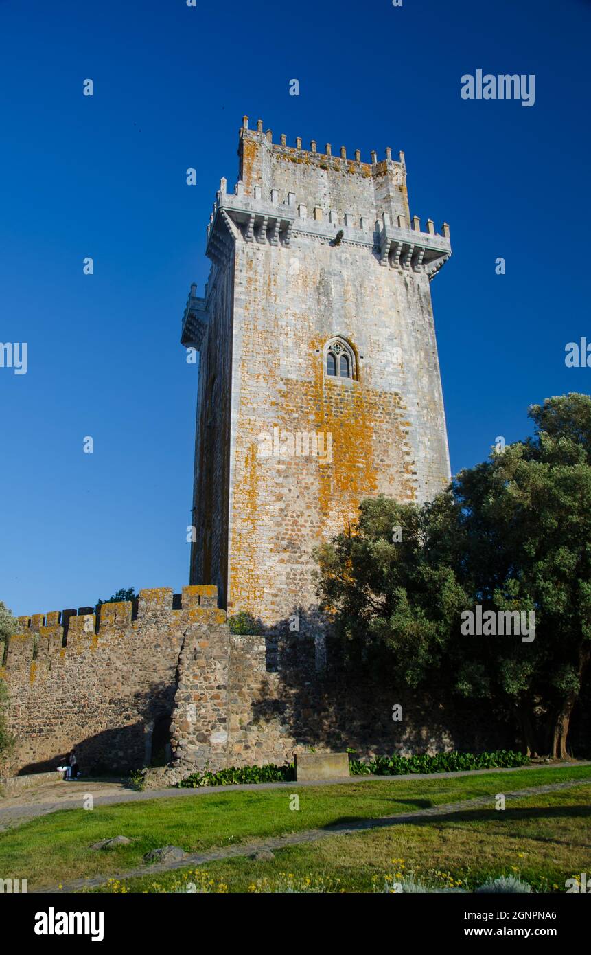 Vertical shot of the aged Beja Castle in Portugal Stock Photo - Alamy
