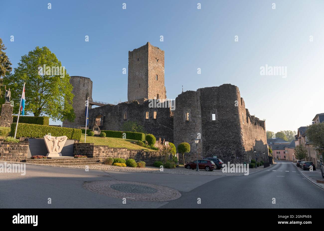 Europe, Luxembourg, Useldange, Useldange Castle (Château d'Useldange ...