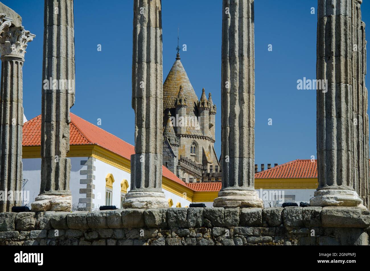 Roman Temple of Evora (Templo de Diana) ancient temple in the ...