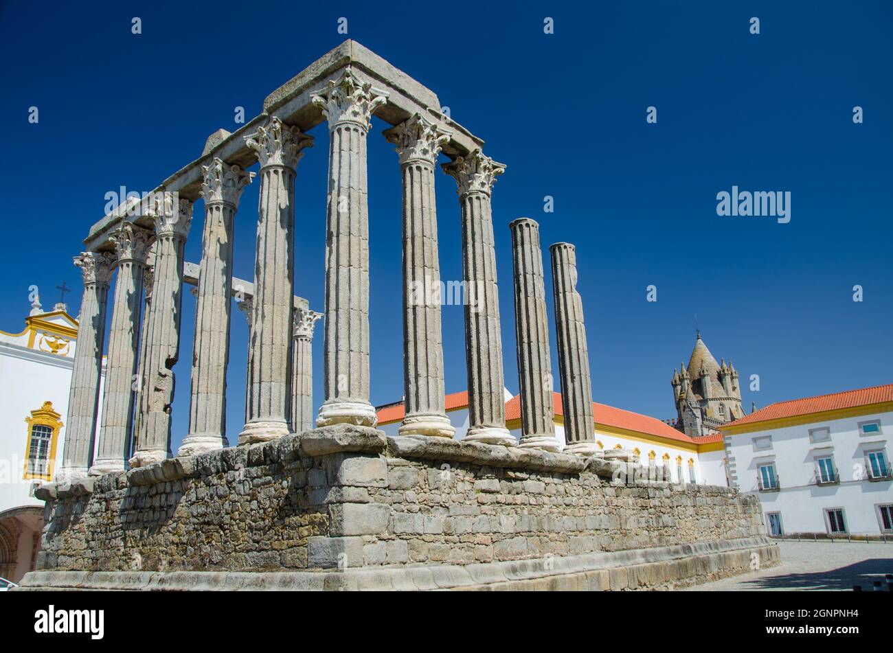 Roman Temple of Evora (Templo de Diana) ancient temple in the ...