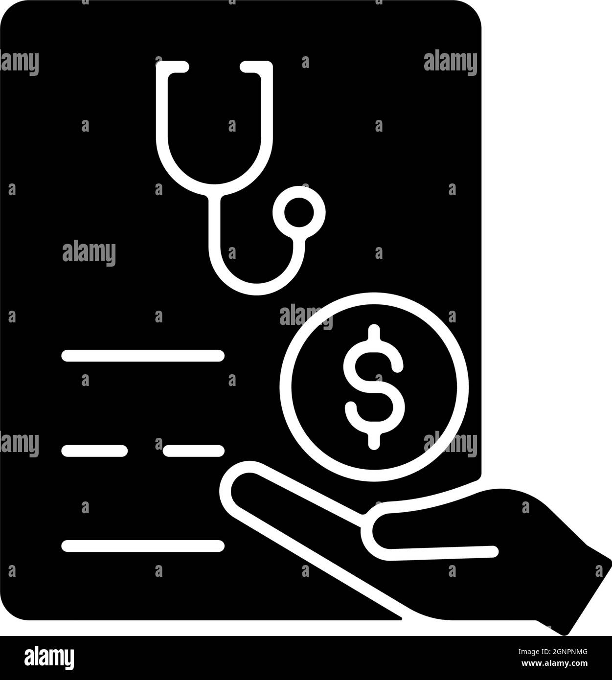 Paid sick days black glyph icon Stock Vector Image & Art - Alamy