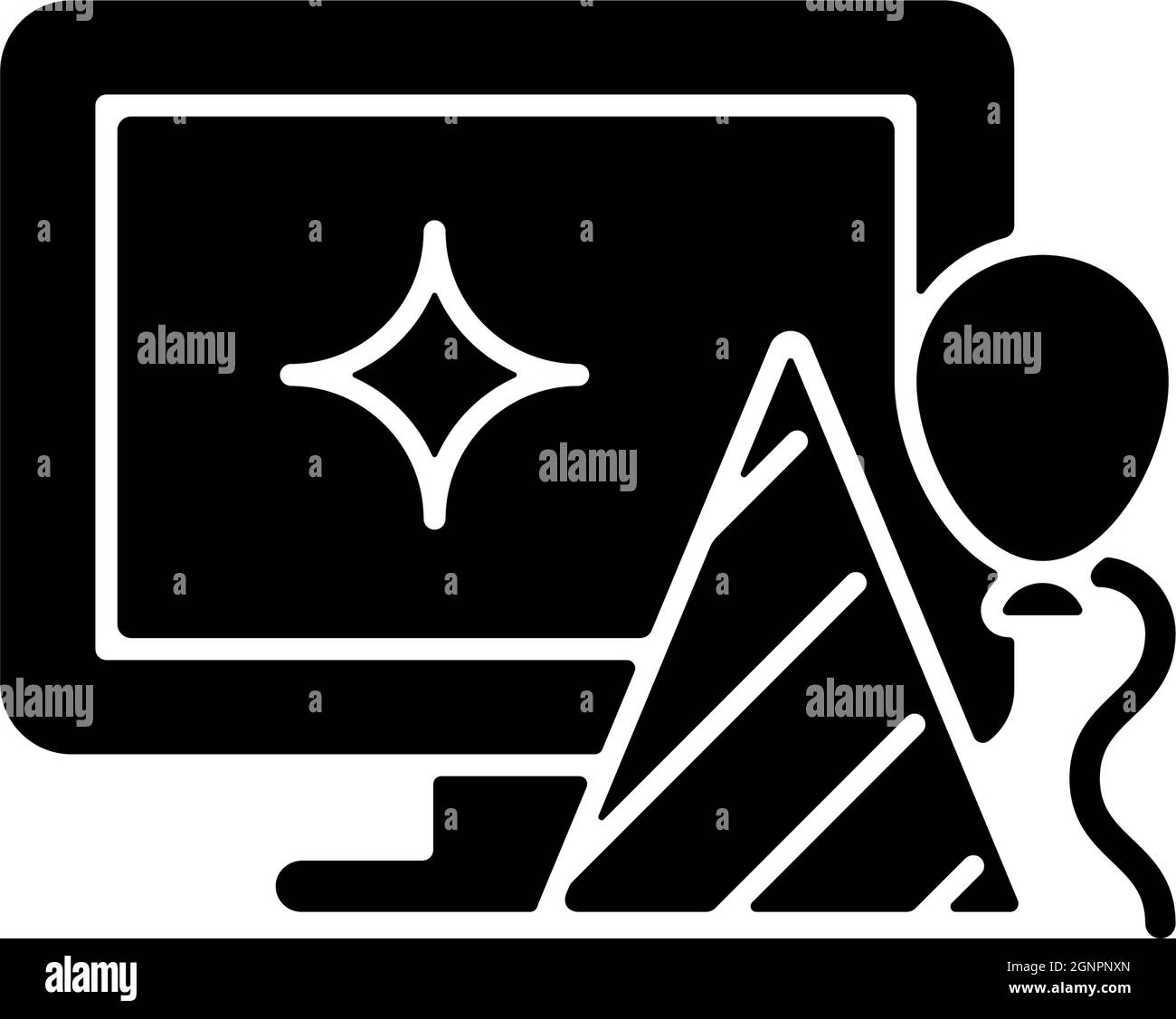 Event recognition symbol Black and White Stock Photos & Images - Alamy