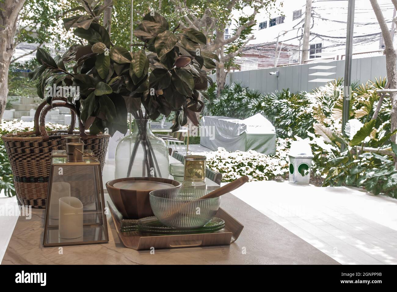 Bangkok, Thailand, Jul 03, 2020 : Cold kitchens in the ganden with ...