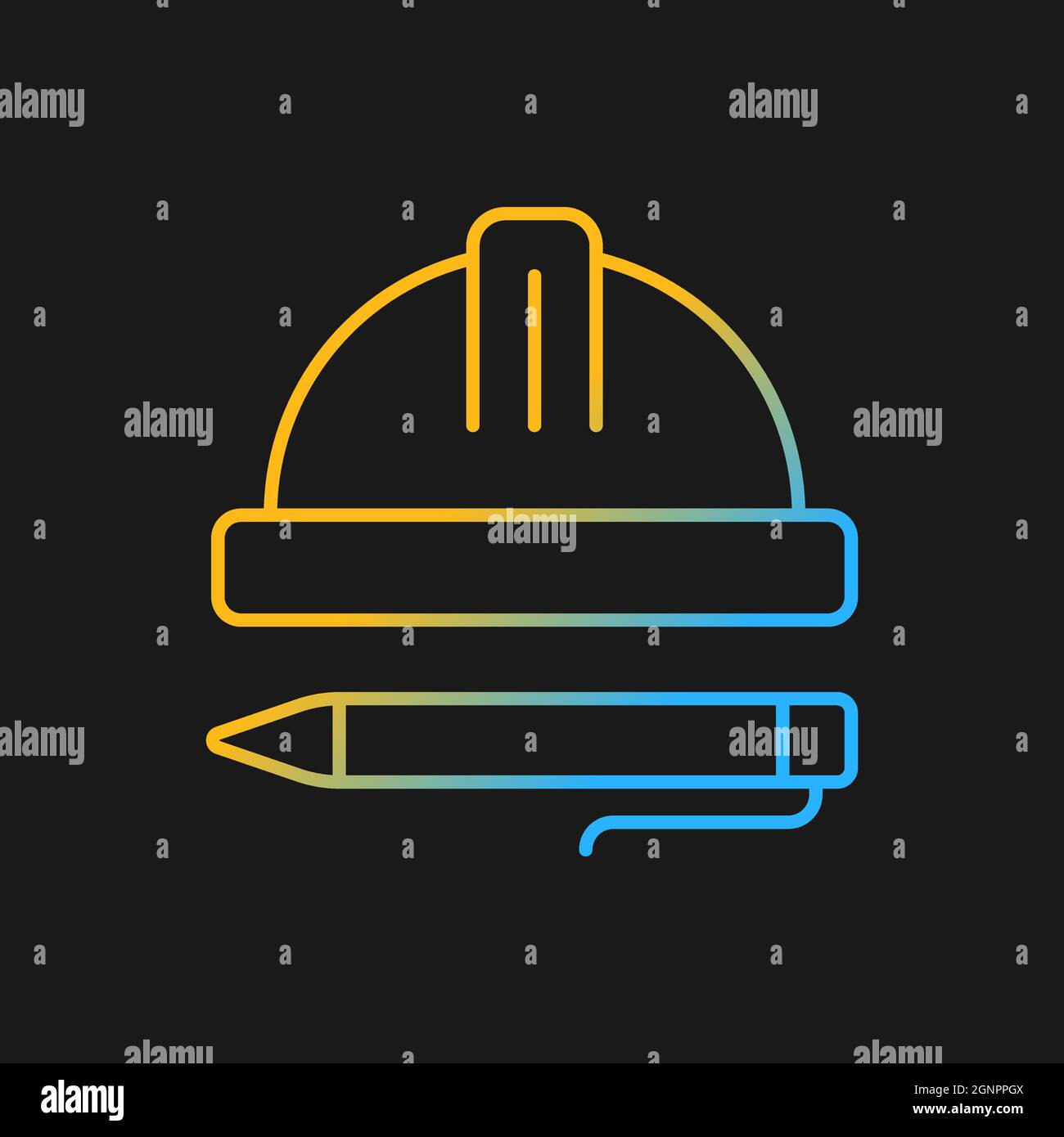 Inspection gradient vector icon for dark theme Stock Vector Image & Art ...