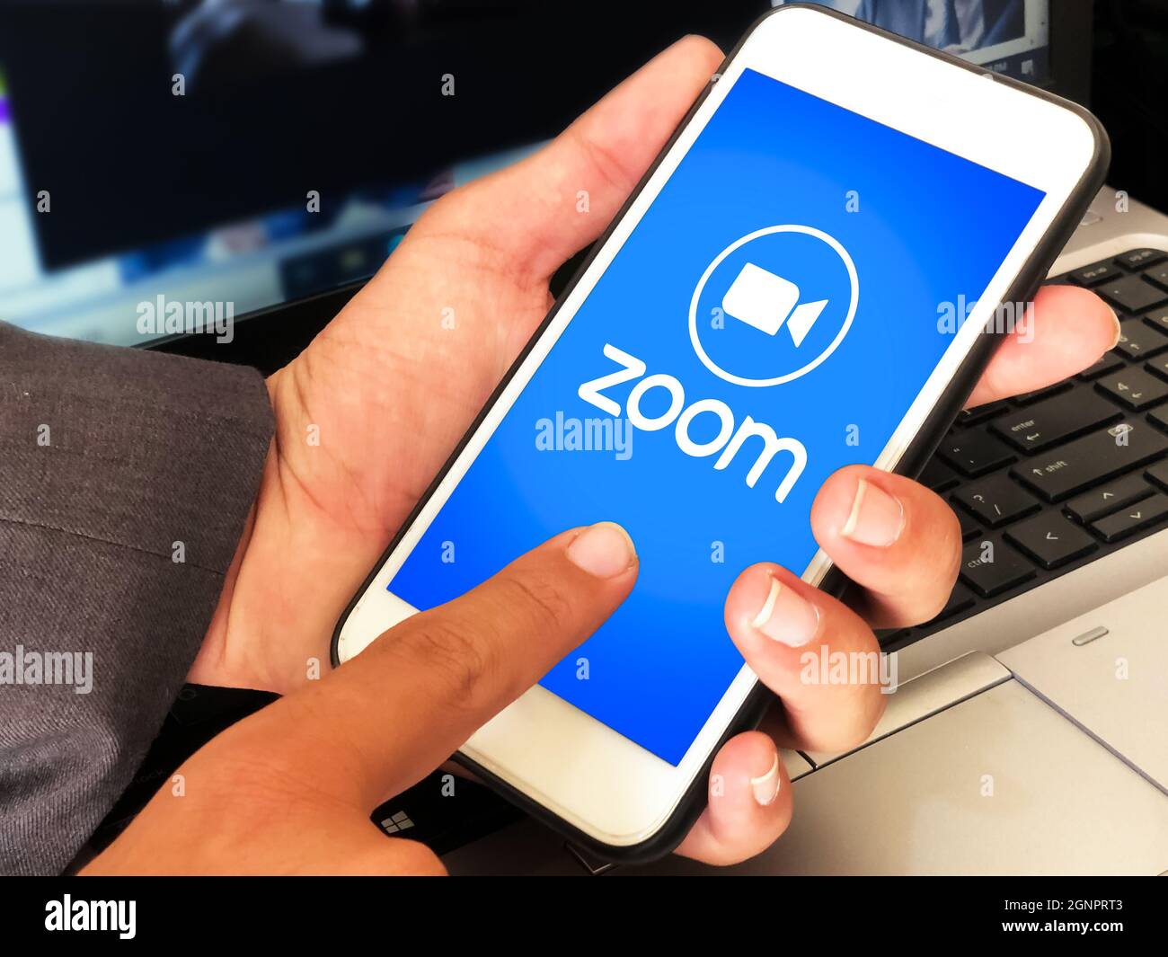 Zoom meeting icon hi-res stock photography and images - Alamy