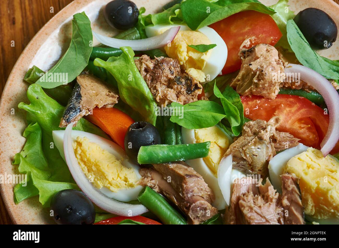 Tonosalata - Traditional tuna Salad From Greece Stock Photo - Alamy