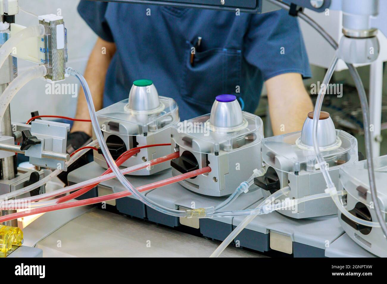 Operating room for during heart surgery lung machine in apparatus ...