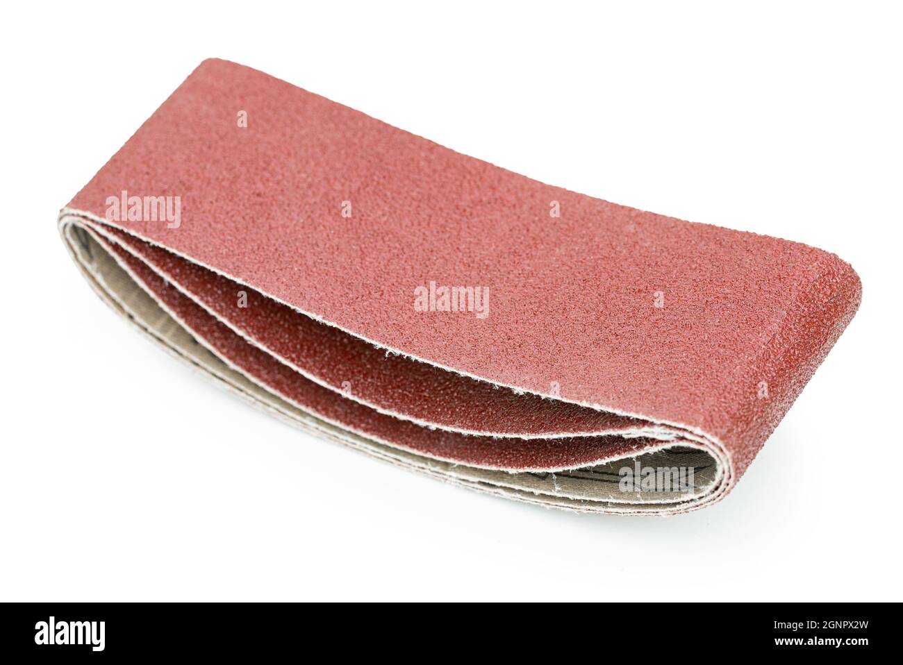 new sandpaper closeup on white isolated background Stock Photo - Alamy