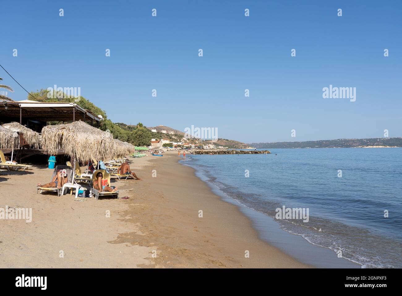 Kalives beach hi-res stock photography and images - Alamy