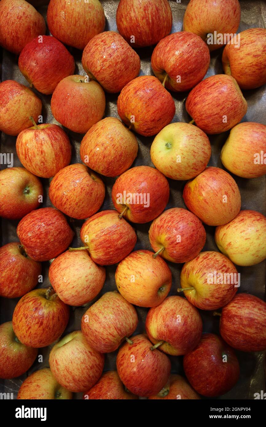 Apple imported from abroad are kept for sales Stock Photo - Alamy
