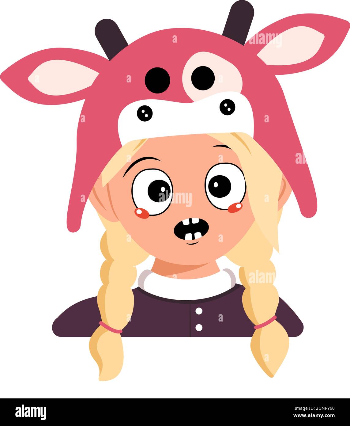 Surprised shocked young blonde Stock Vector Images - Alamy