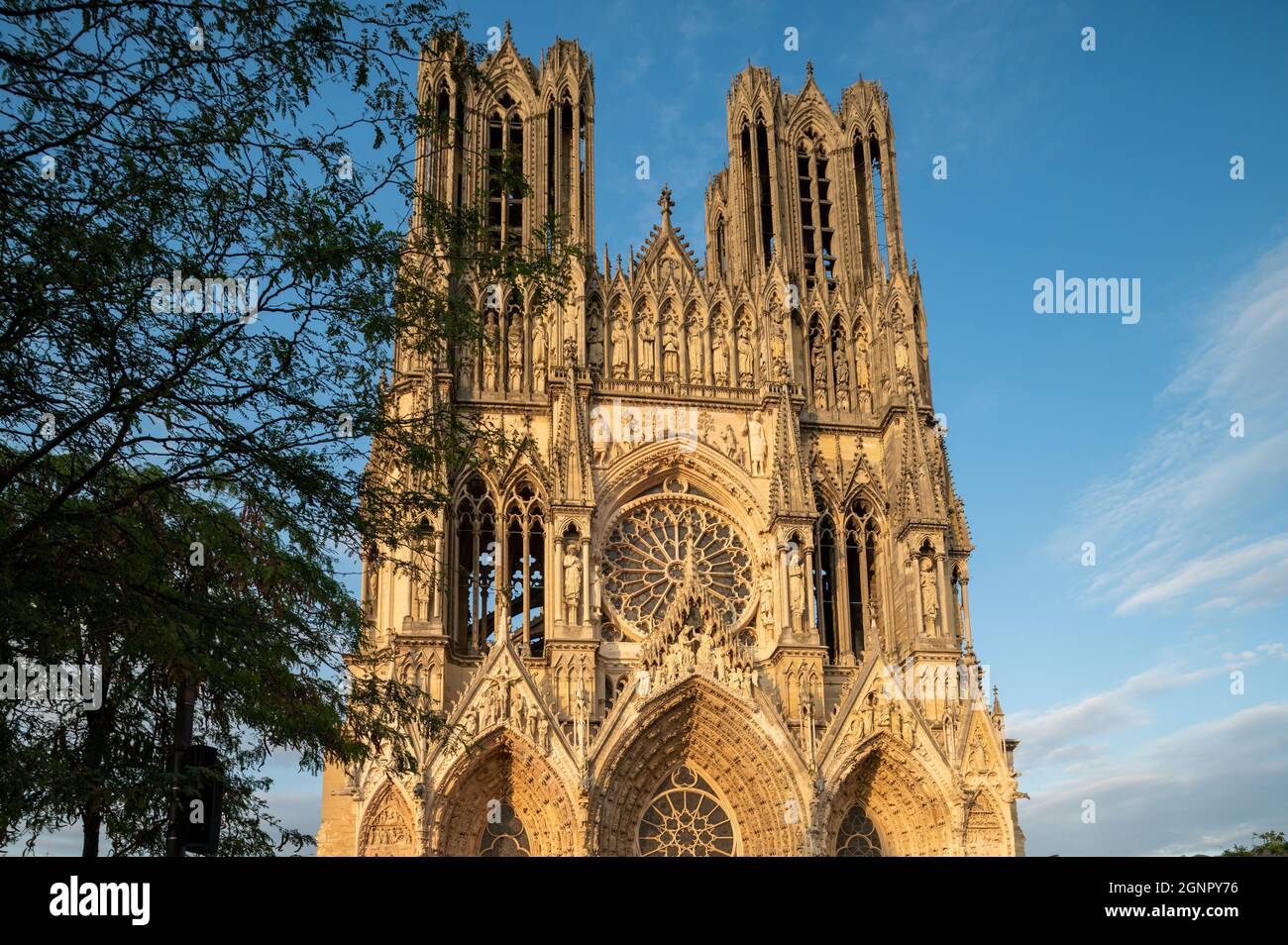 View on gothic Roman Catholic cathedral church Notre-Dame in central ...
