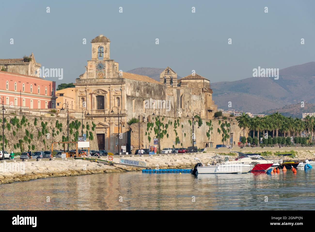 Morning walk in old part of Gaeta, ancient Italian city in province ...