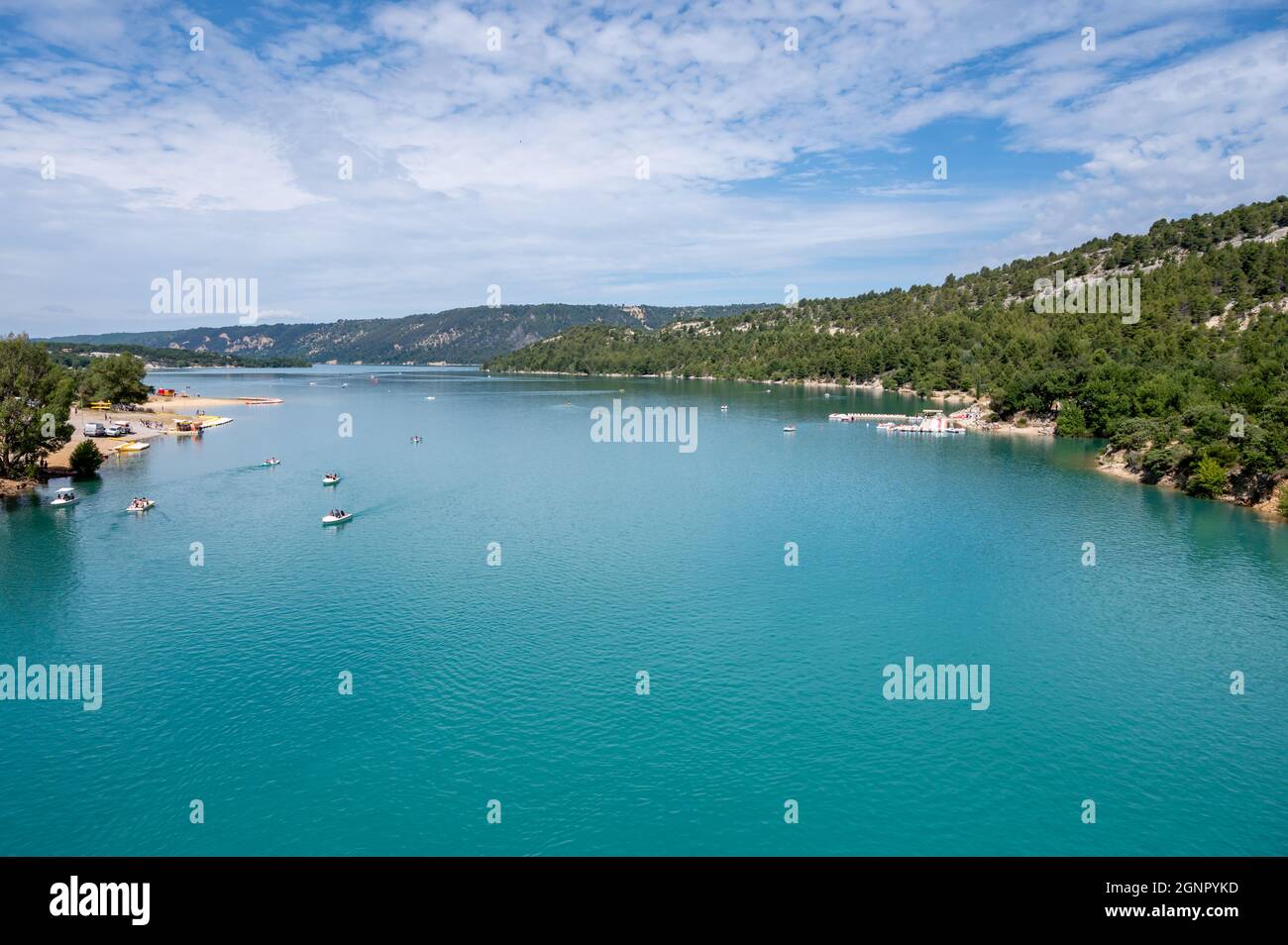 National park Grand canyon du Verdon and turquoise waters of mountains ...