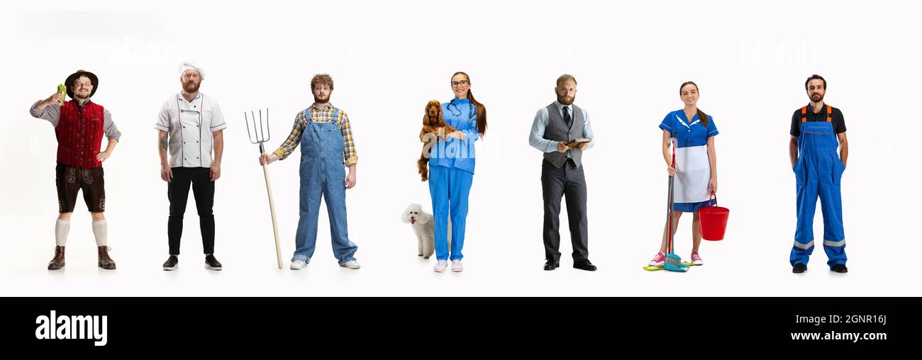 Farmer work in modern Cut Out Stock Images & Pictures - Alamy