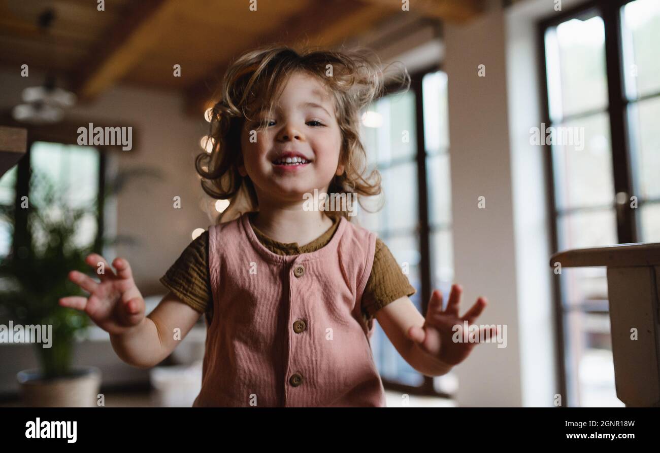 Happy small child look camera hi-res stock photography and images - Alamy