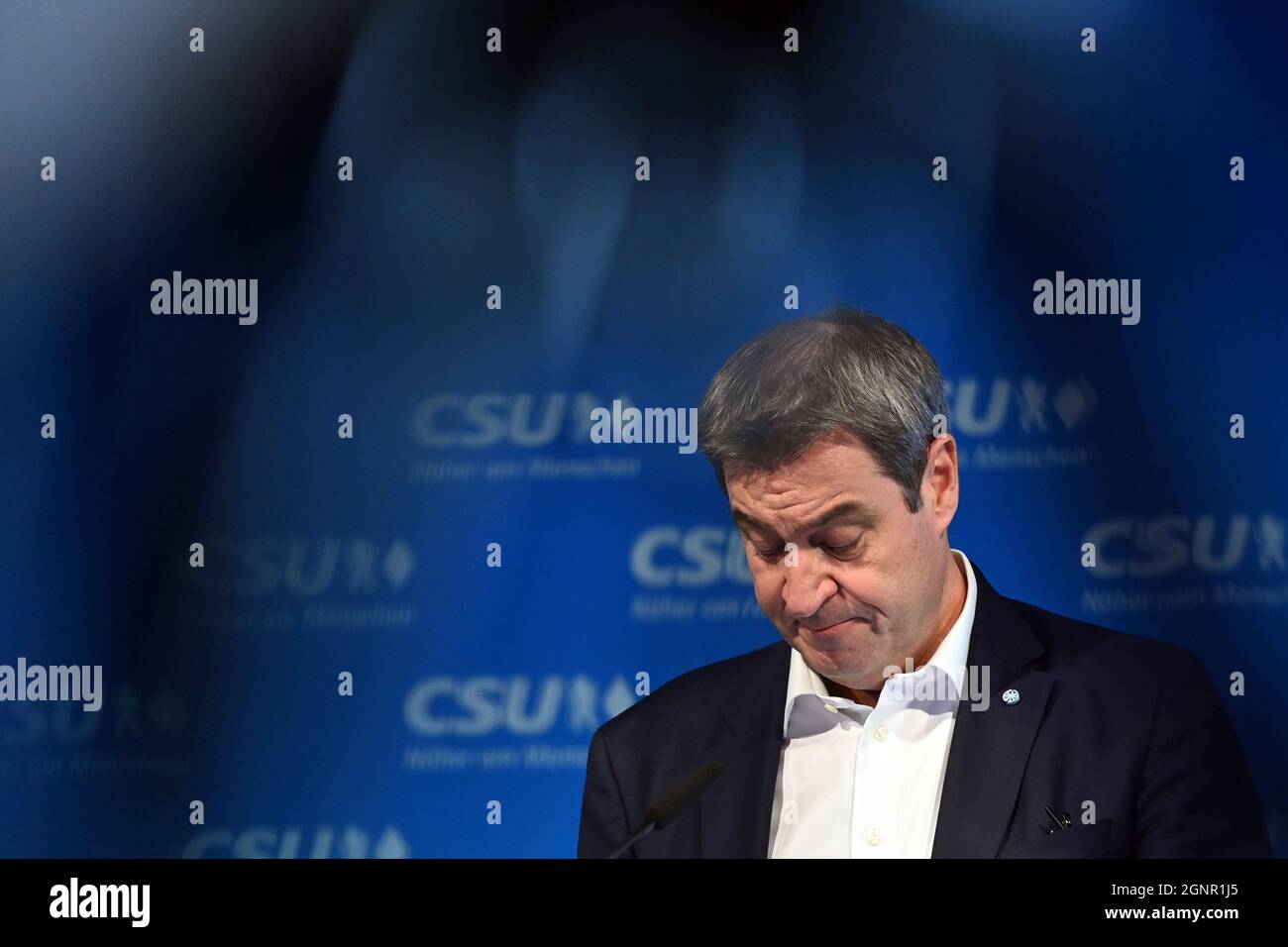 Markus SOEDER (Prime Minister Bavaria and CSU Chairman), disappointment ...
