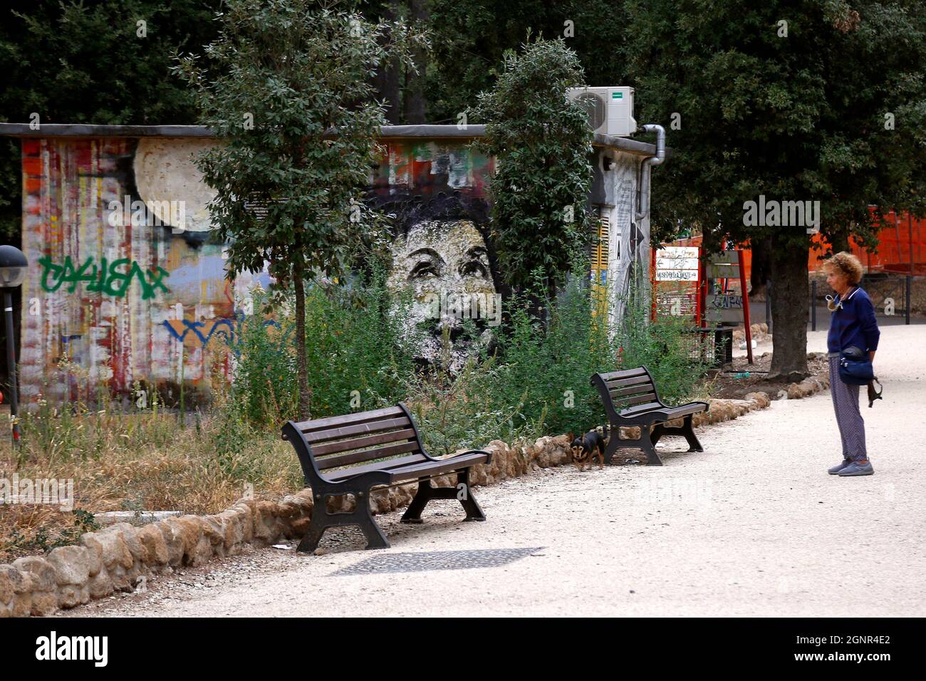 Visit to the former mental hospital of Santa Maria della Pieta'. The ...