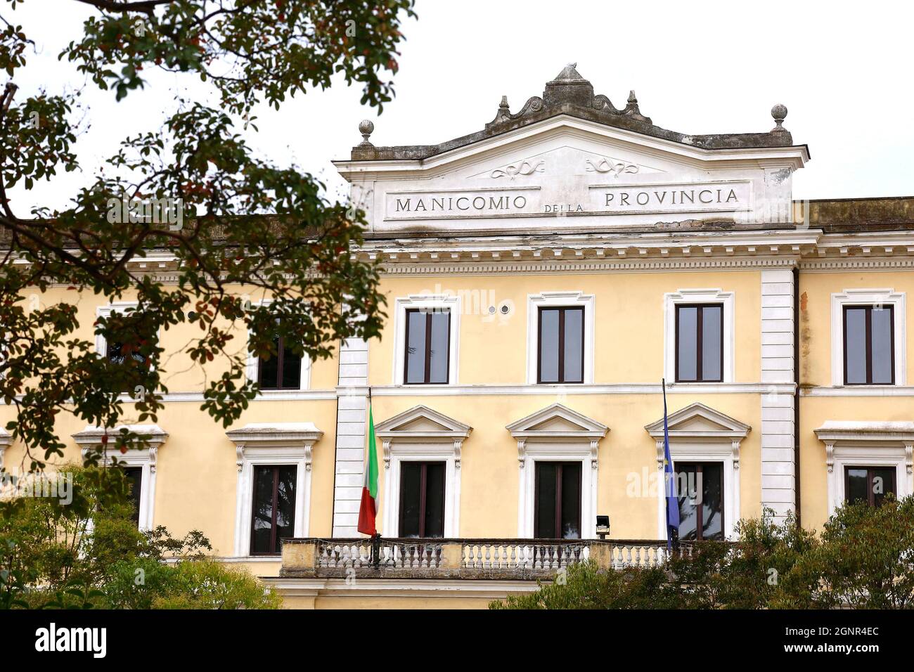 Visit to the former mental hospital of Santa Maria della Pieta'. The ...