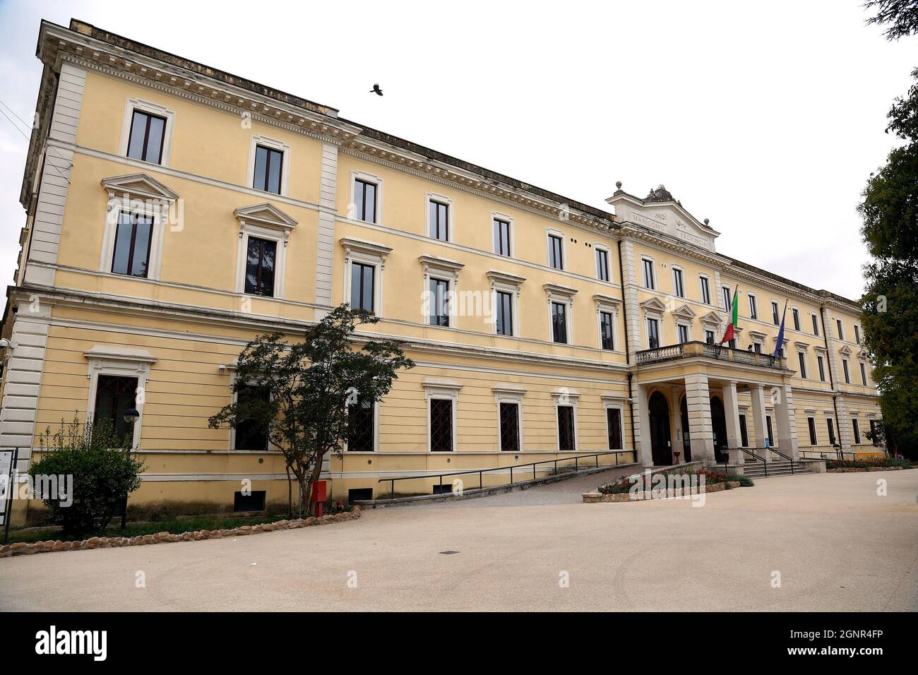 Visit to the former mental hospital of Santa Maria della Pieta'. The ...