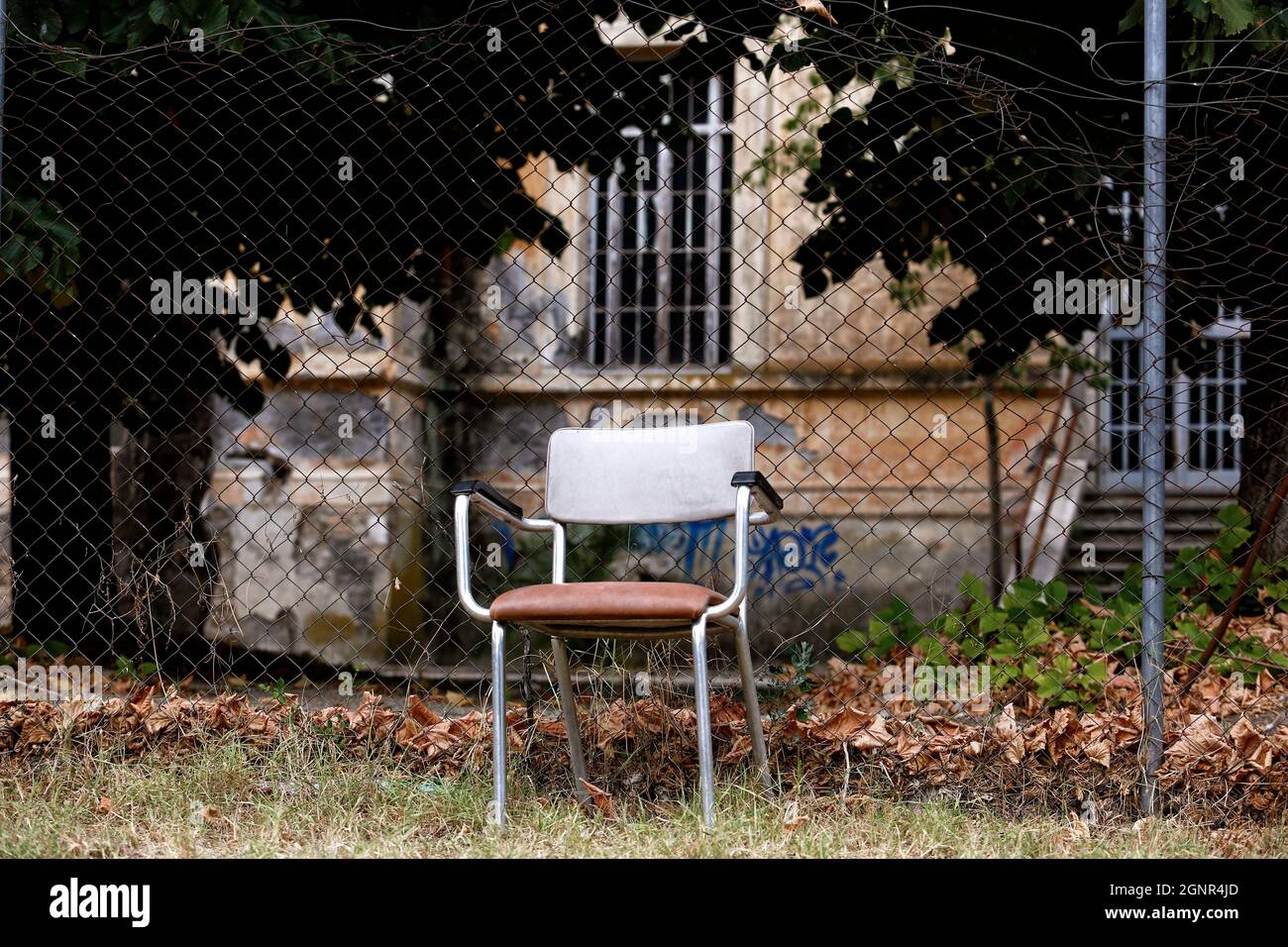 Visit to the former mental hospital of Santa Maria della Pieta'. The ...