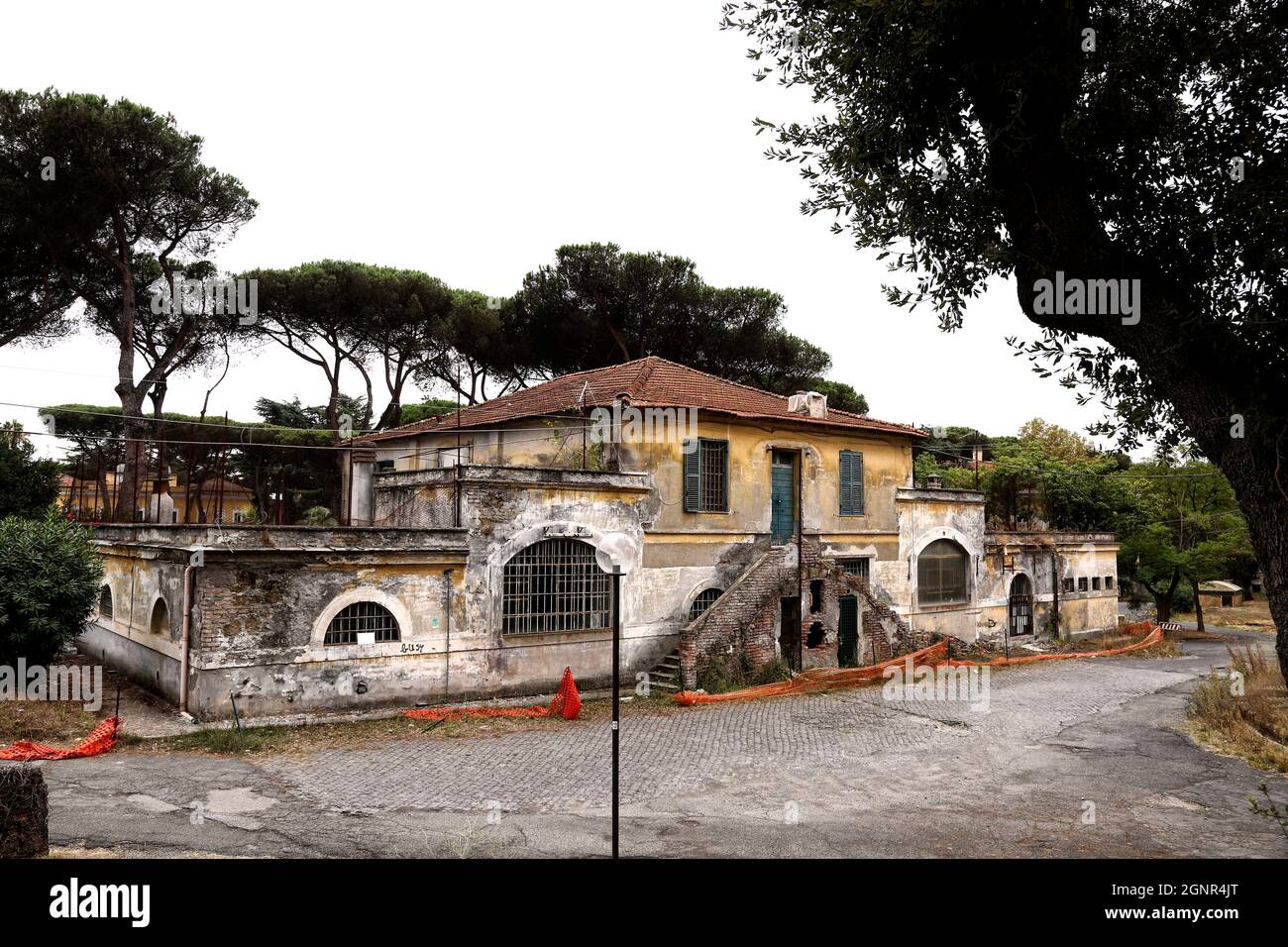 Visit to the former mental hospital of Santa Maria della Pieta'. The ...