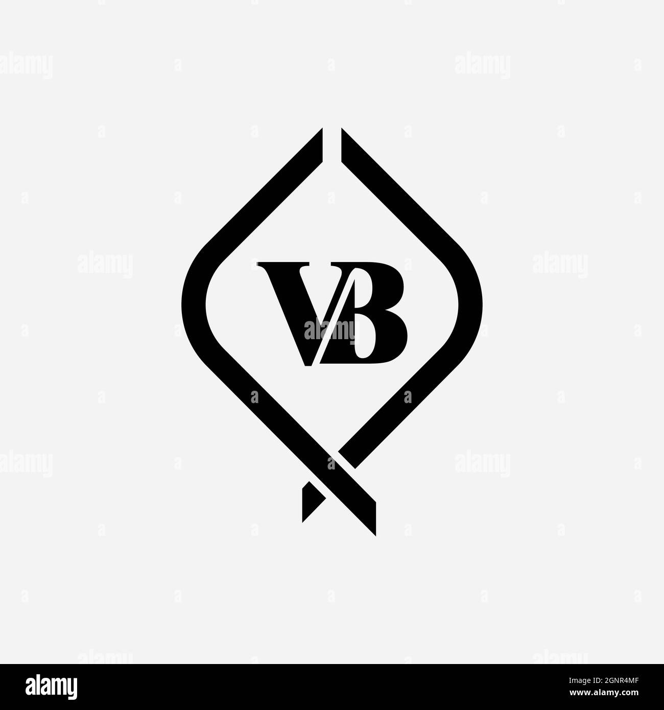 Alphabet Letters Initials Monogram Logo BV, VB, B and V Stock Photo - Alamy