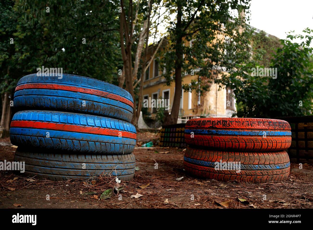 Visit to the former mental hospital of Santa Maria della Pieta'. The ...