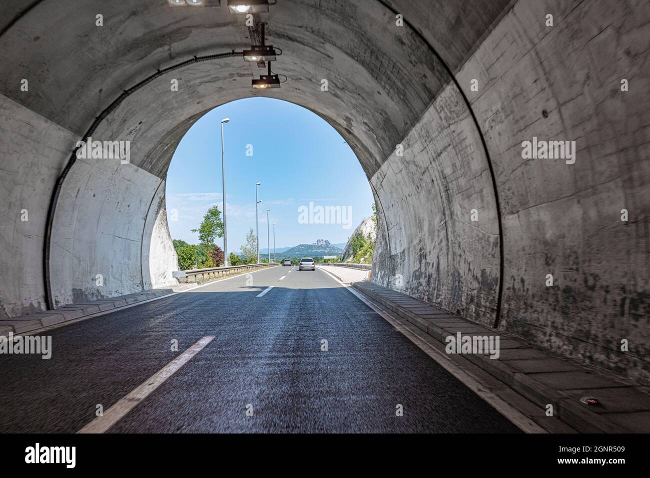 Long highway tunnel hi-res stock photography and images - Alamy