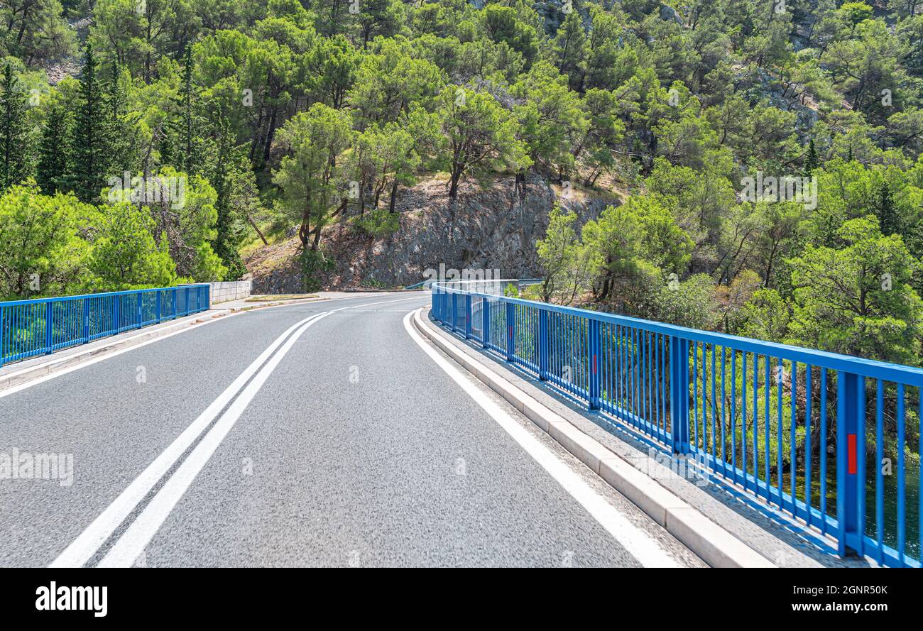 Highway bridge on the road Stock Photo - Alamy