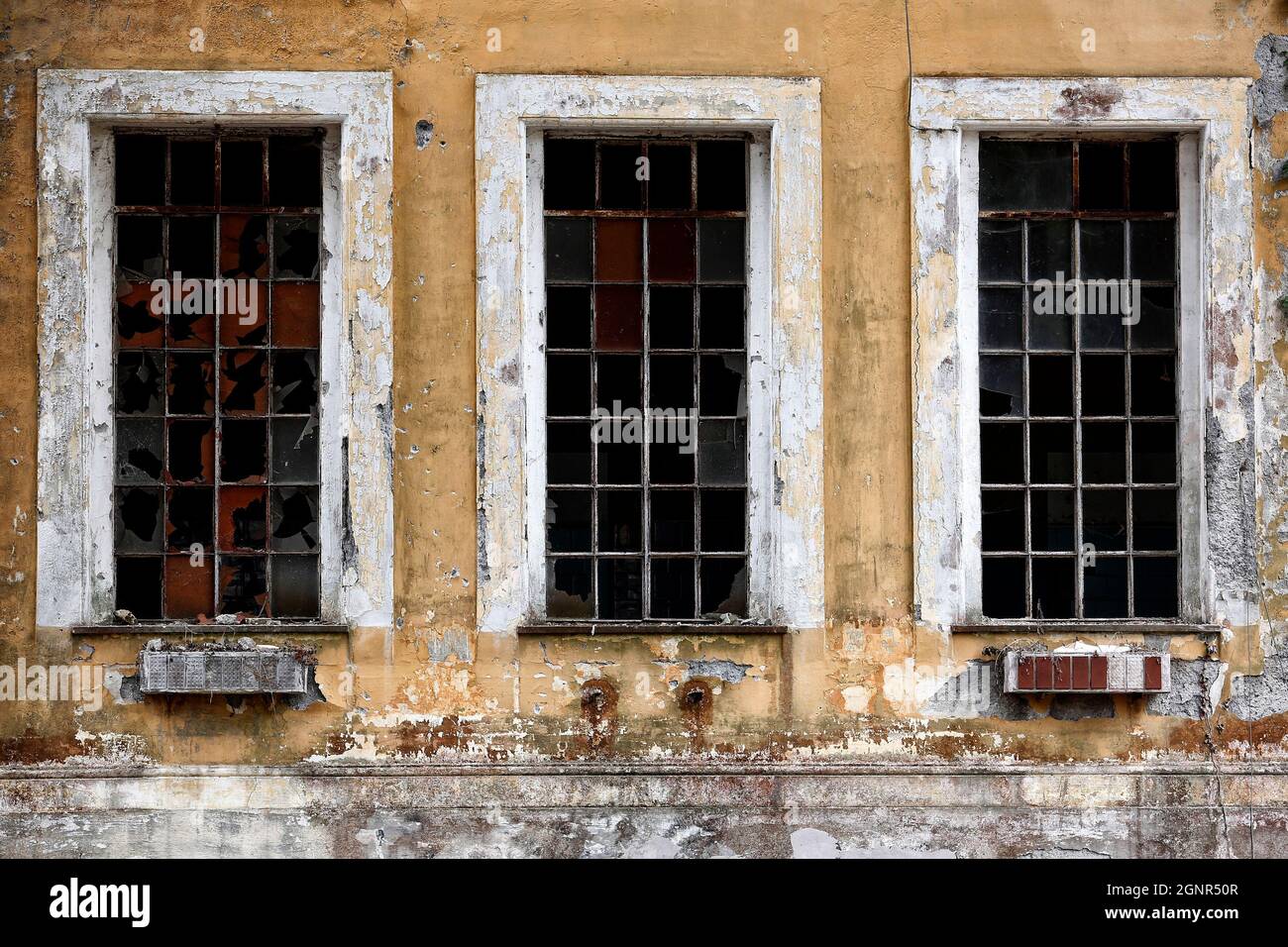 Visit to the former mental hospital of Santa Maria della Pieta'. The ...
