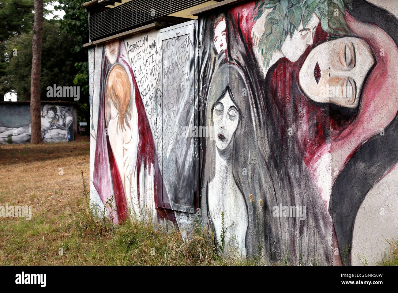 Visit to the former mental hospital of Santa Maria della Pieta'. The ...