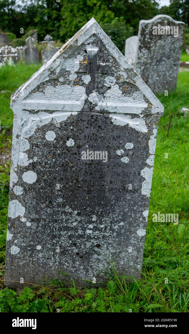 Historical cemetery in Limerick Ireland, a place of worship of ancient ...