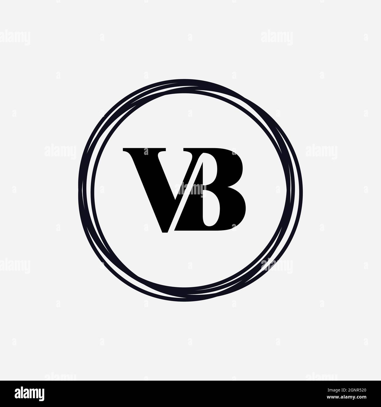Alphabet Letters Initials Monogram Logo BV, VB, B and V Stock Photo - Alamy
