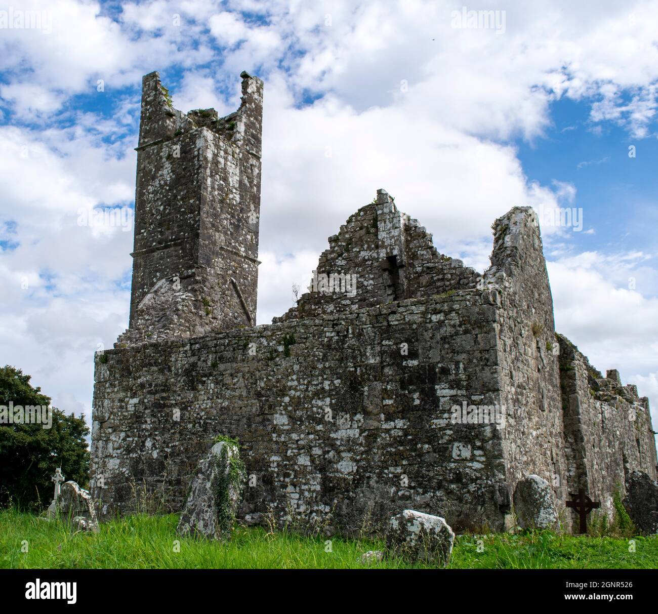 Old historic cemetery in Limerick, a place of worship, monuments in ...
