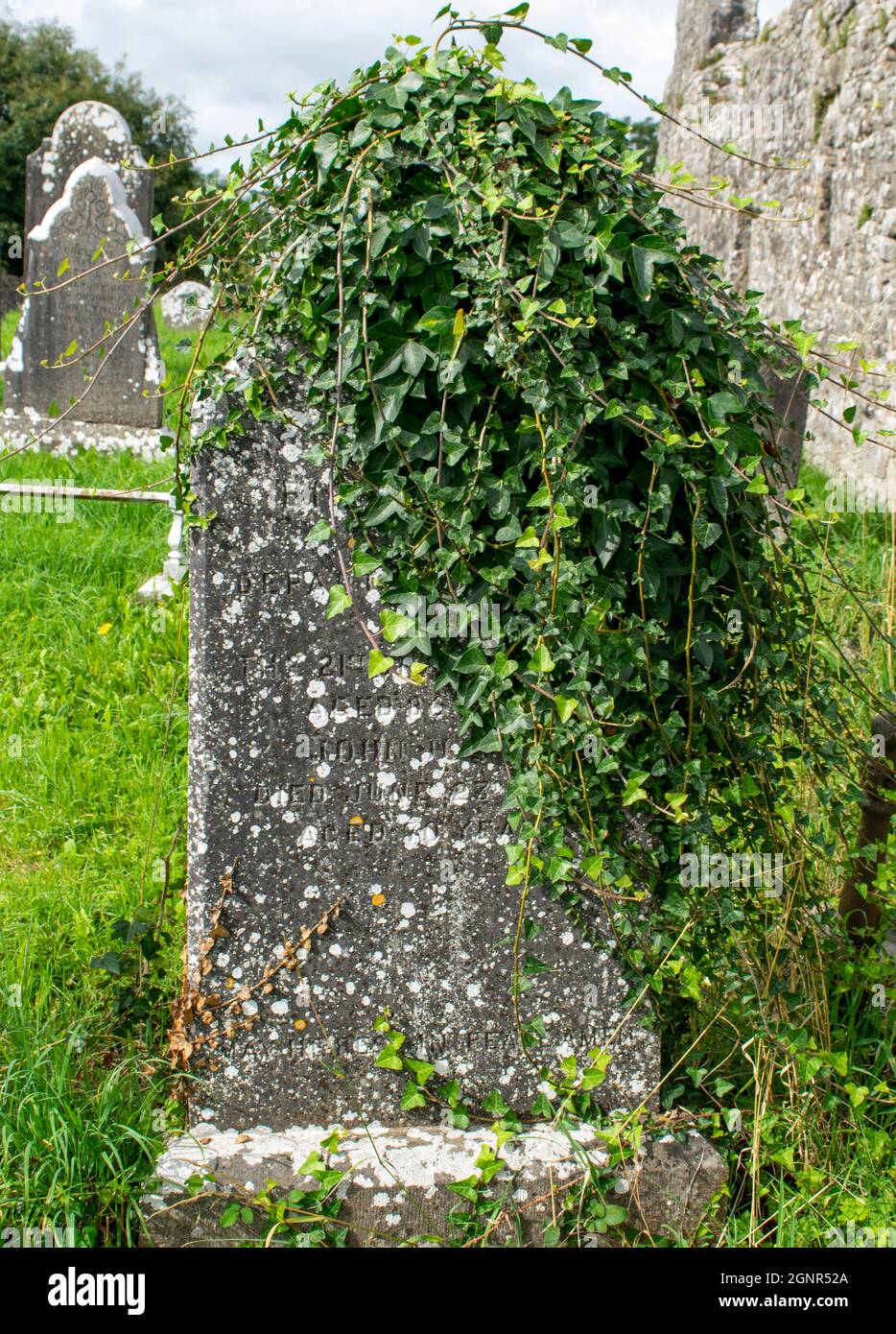 Historical cemetery in Limerick, Ireland, a place of worship of ancient ...