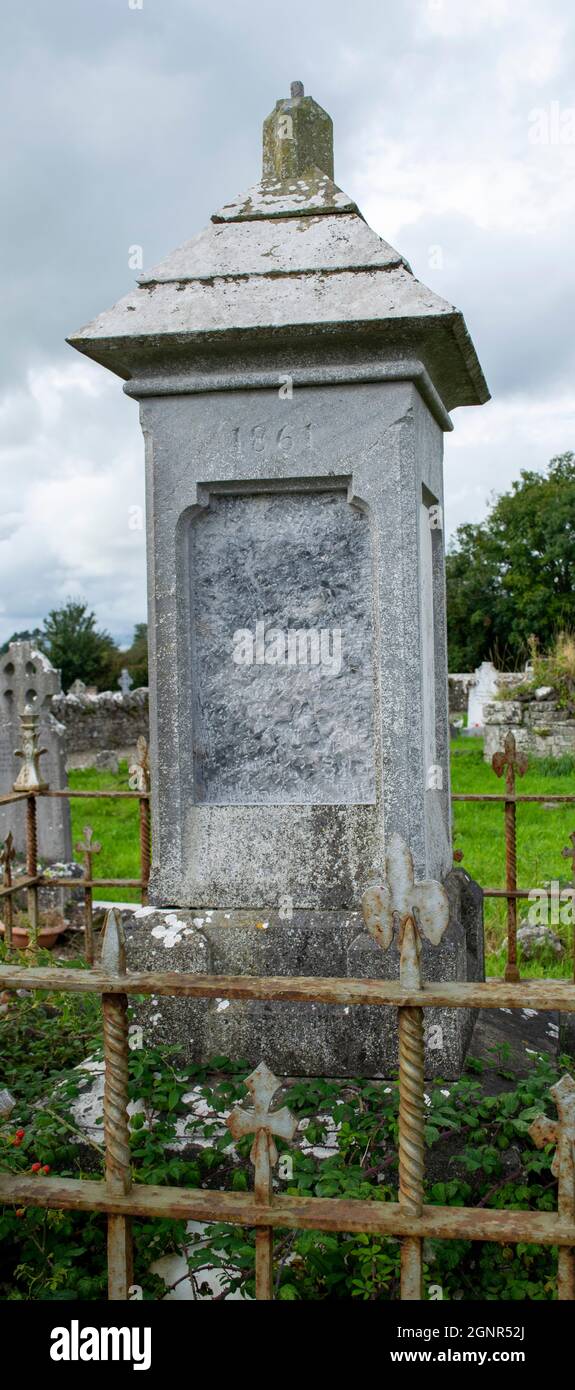 Old historic cemetery in Limerick, a place of worship, monuments in ...