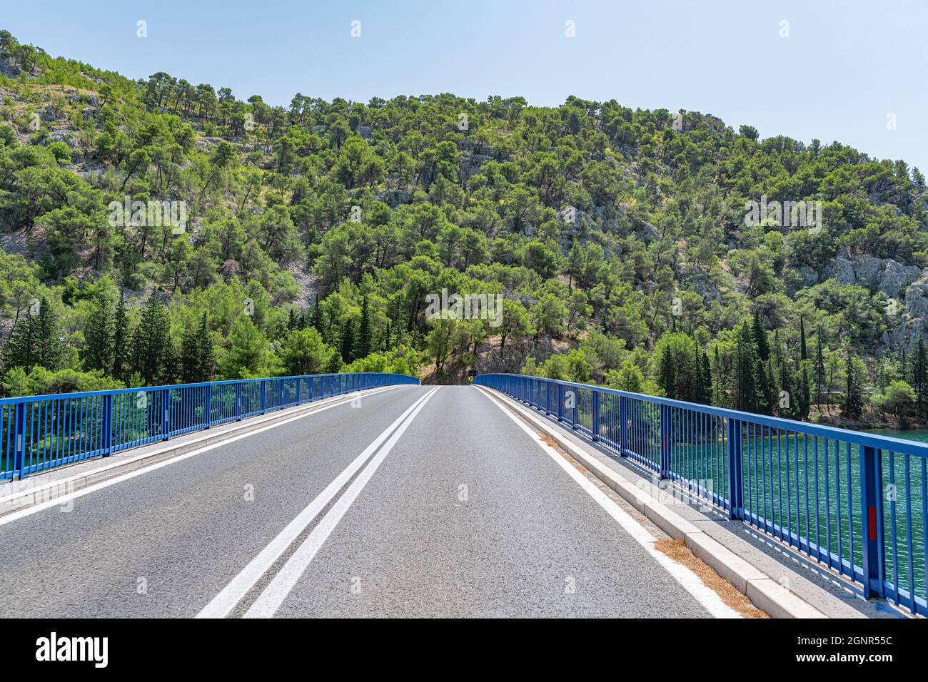 Highway bridge on the road Stock Photo - Alamy