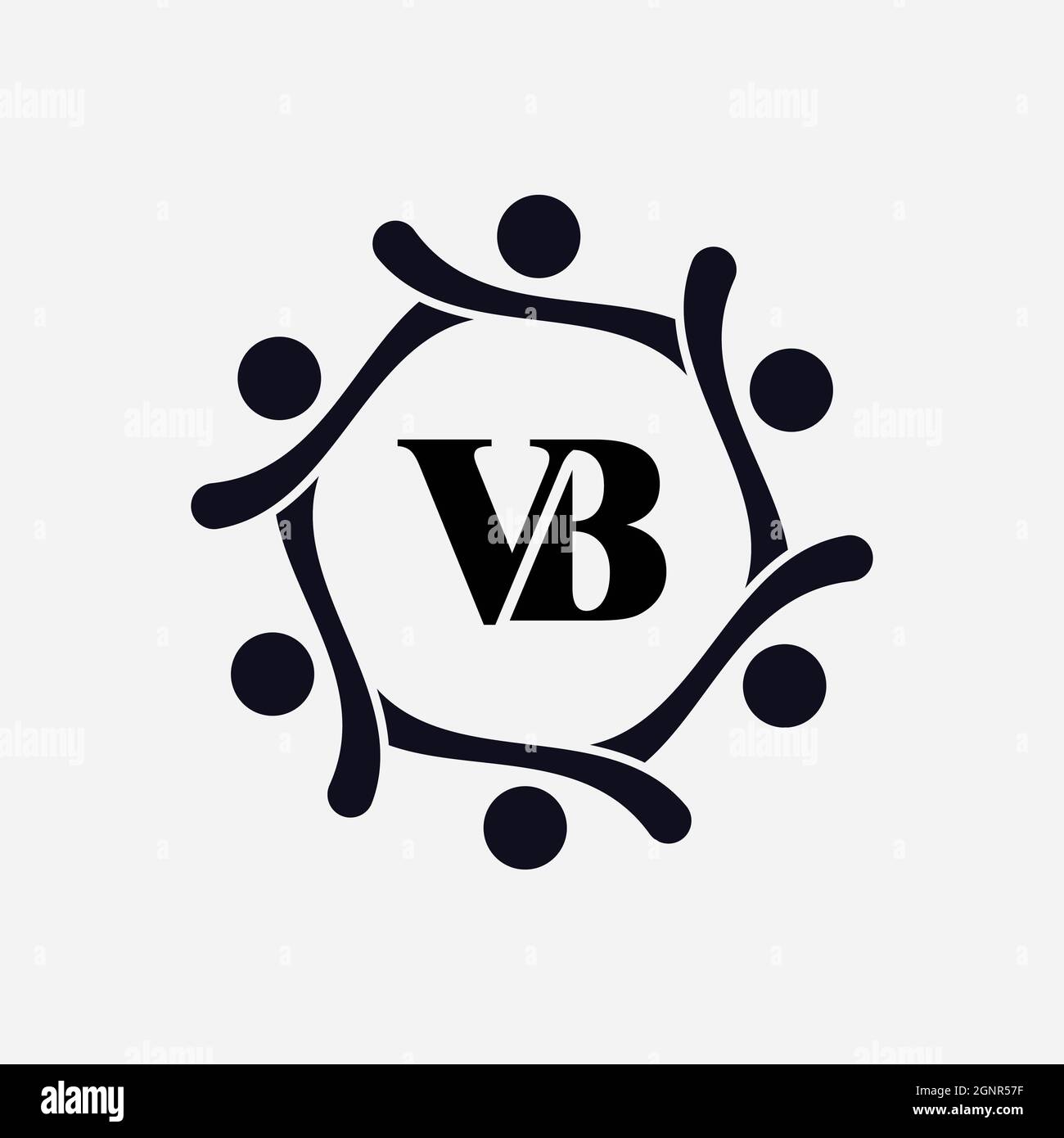 Alphabet Letters Initials Monogram Logo BV, VB, B and V Stock Photo - Alamy