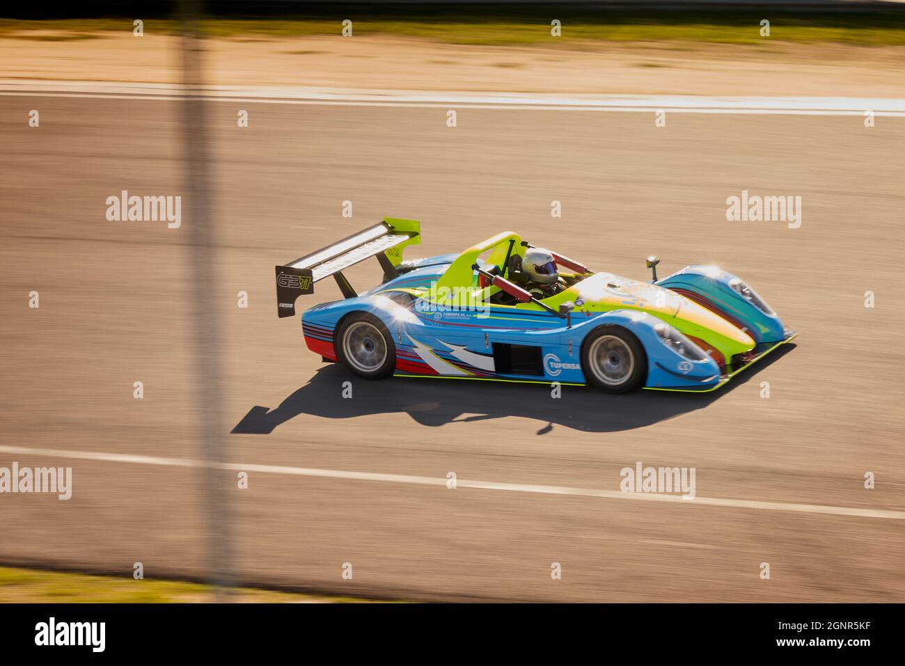 MADRID, SPAIN - Apr 16, 2021: The Radical racing at the Jarama circuit ...