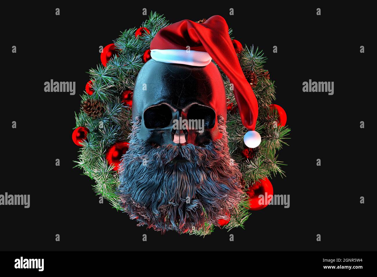Dead christmas wreath hi-res stock photography and images - Alamy