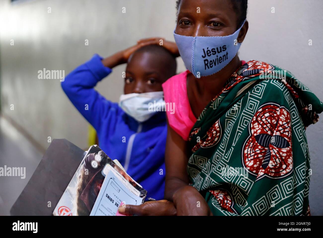 African paediatric hospital. Child health record booklet. Benin Stock ...