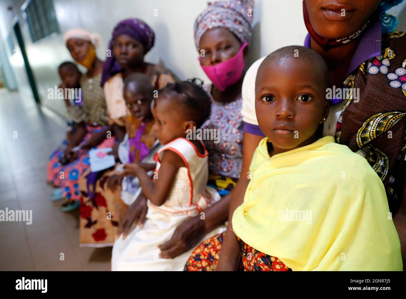 African hospital. Paediatric unit. Medical consultation. Benin Stock ...